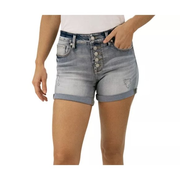 Indigo Rein | Shorts | Indigo Rein Juniors Cuffed High Rise Denim ...